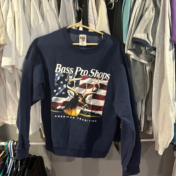 Bass Pro Shops | Sweaters | Vintage Bass Pro Shops Crewneck Sweater ...